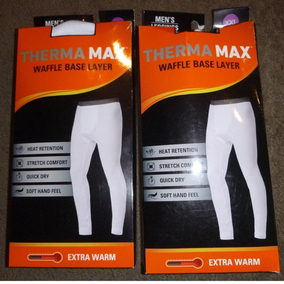 Therma Max | Pants | 2 Pairs Therma Max Waffle Base Layer Long ...
